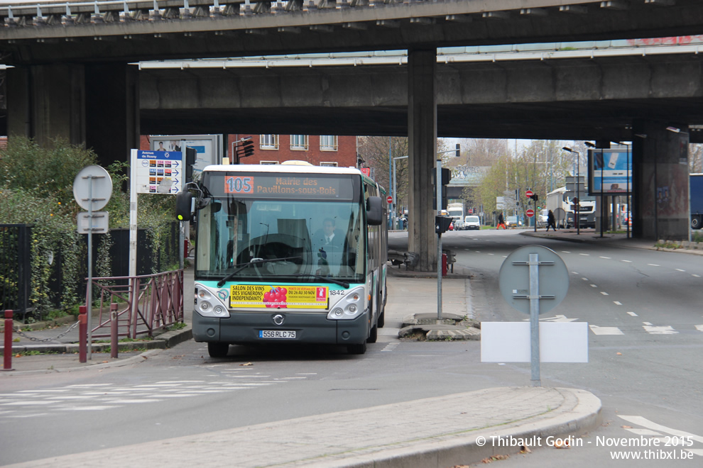 Bus 1842 556 RLC 75 Sur La Ligne 105 RATP Bondy Photos De Trams Bus 1842 556 RLC 75 Sur La Ligne 105 RATP Bondy Photos De Trams