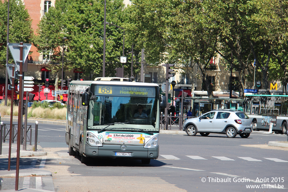 Bus 3286 (717 REH 75) sur la ligne 68 (RATP) à Porte d’Orléans (Paris ...