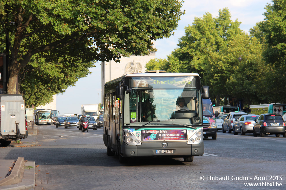 Bus 3181 (702 QXZ 75) sur la ligne 73 (RATP) à Argentine (Paris ...
